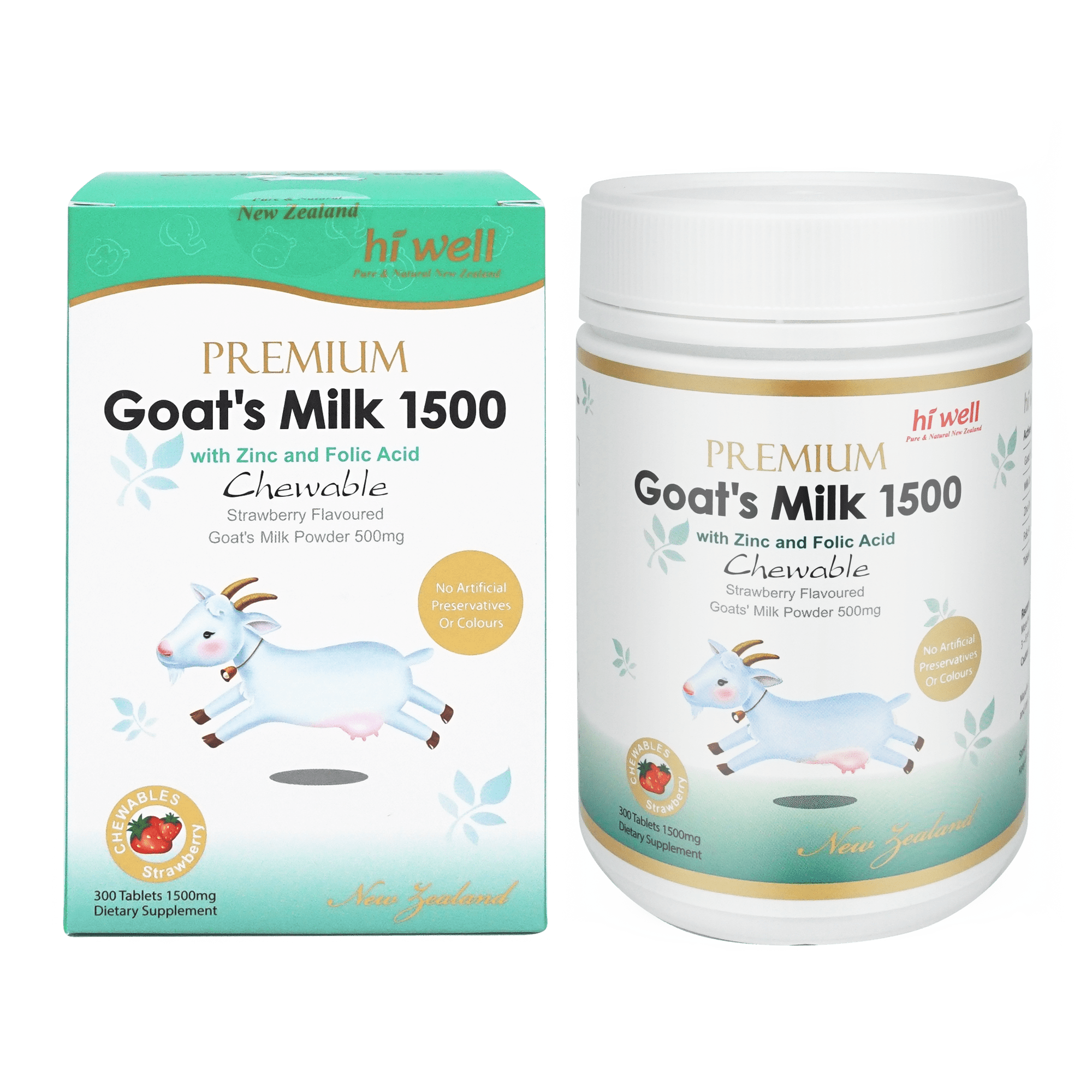 Hi Well Premium Goat's Milk 1500 300 Tablets – NZGIFT