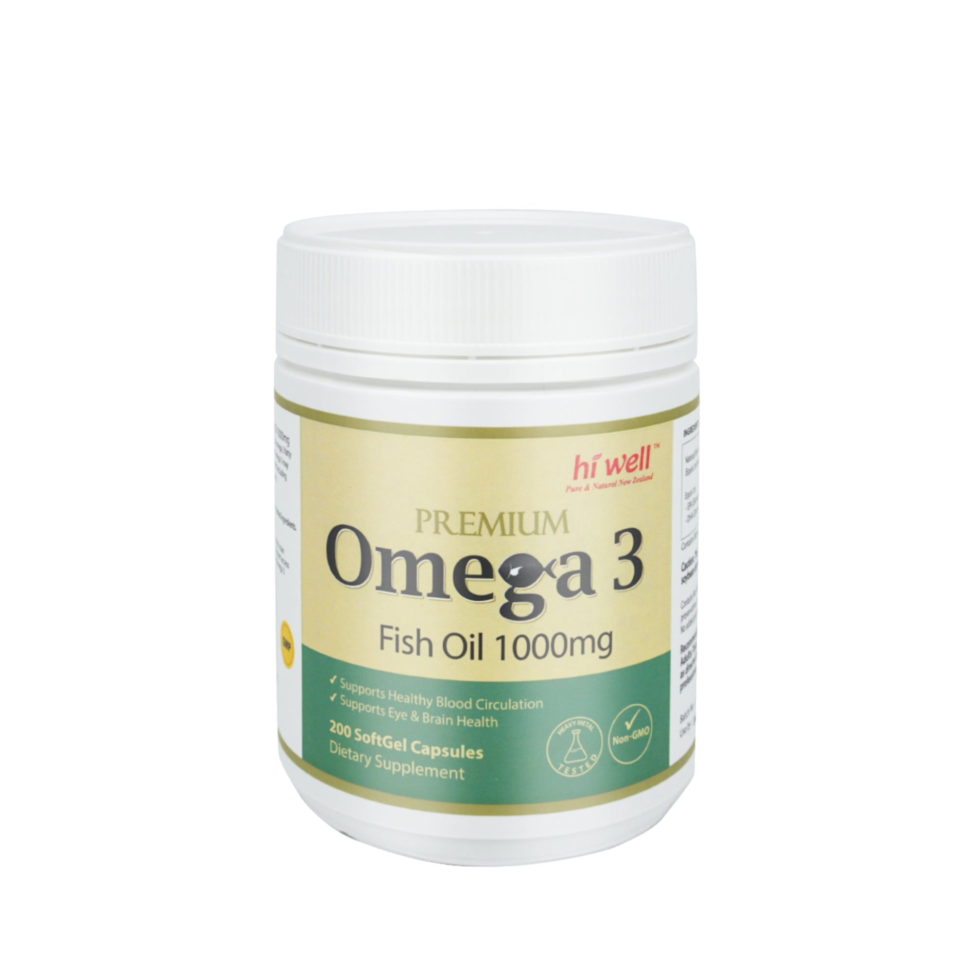 Hi Well Omega 3 with Vitamin E 200 Softgels – NZGIFT