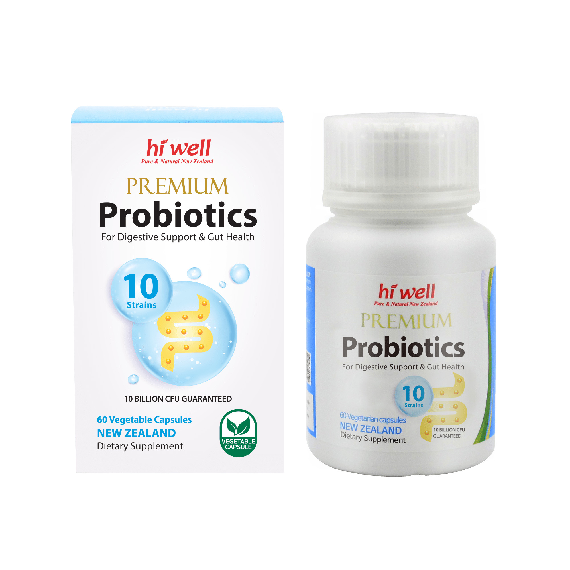 Hi Well Premium Probiotics 60 Capsules – NZGIFT