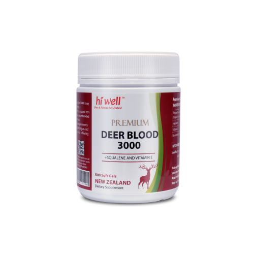 Hi Well Premium Deer Blood 3000 500 Softgels – NZGIFT